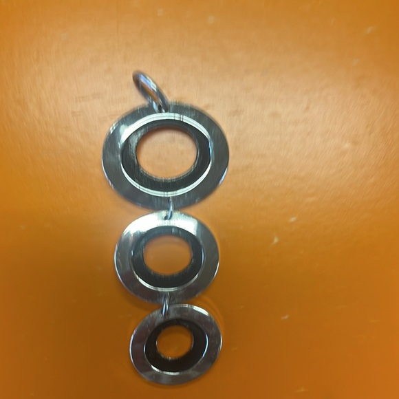 boz | Jewelry | Boz Set Triple Circle Silver Necklace And Earrings ...